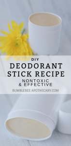 Homemade Deodorant Stick Recipe - Bumblebee Apothecary