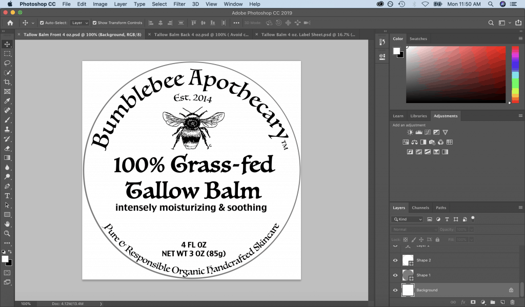 How to Design Product Labels in Photoshop with Free Online Label ...