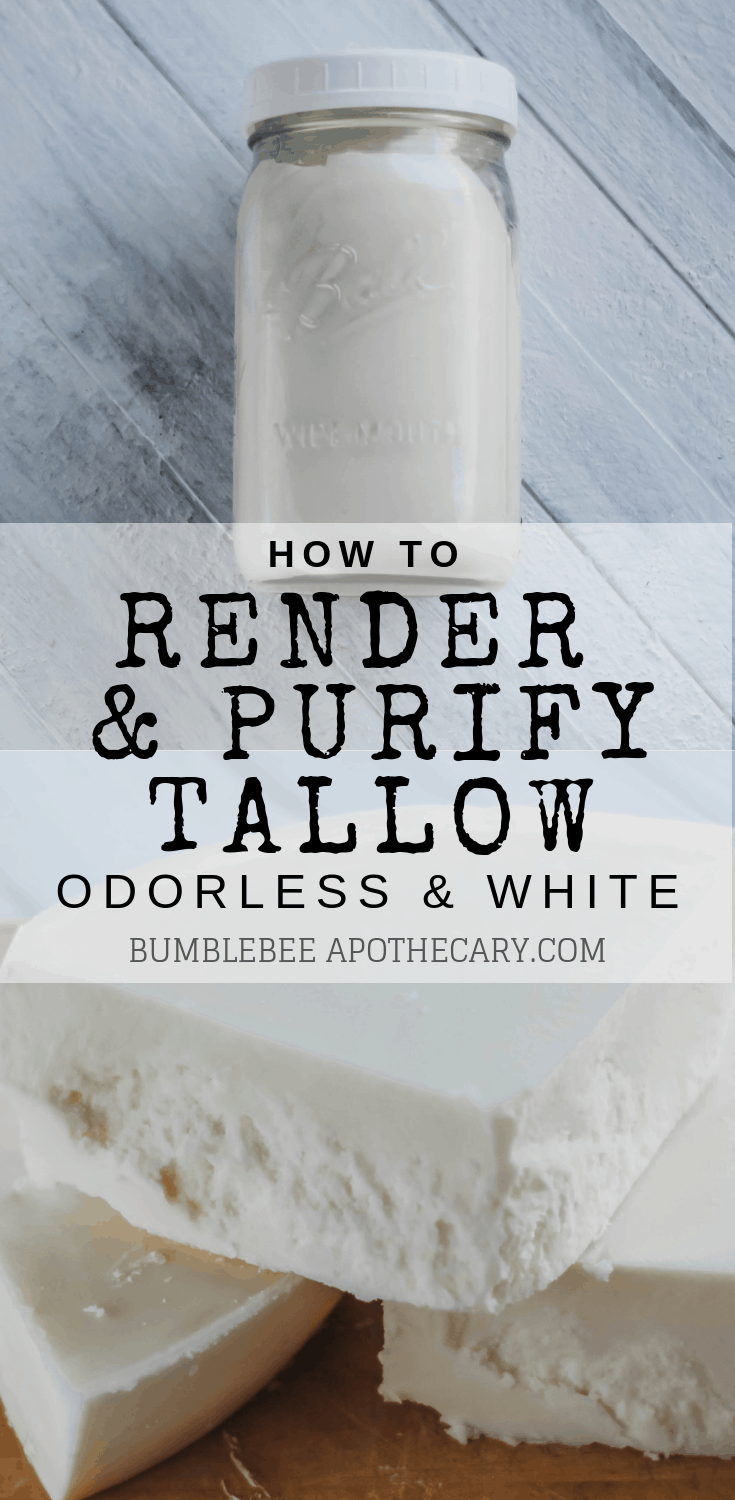 How to Render and Purify Tallow So That it is Odorless and White
