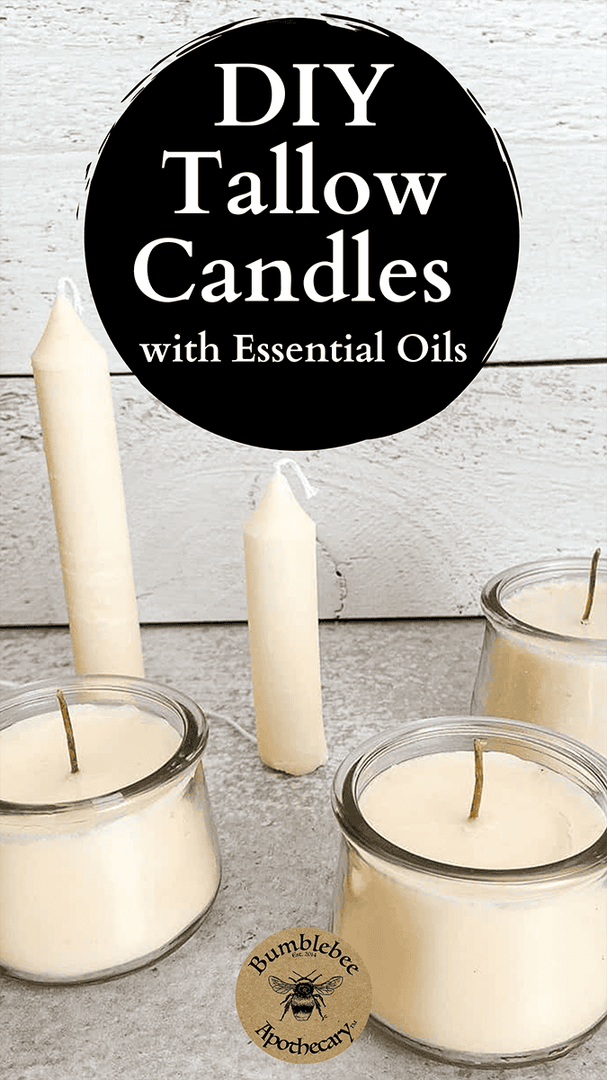 How to Make Tallow Candles with Essential Oils - Bumblebee Apothecary