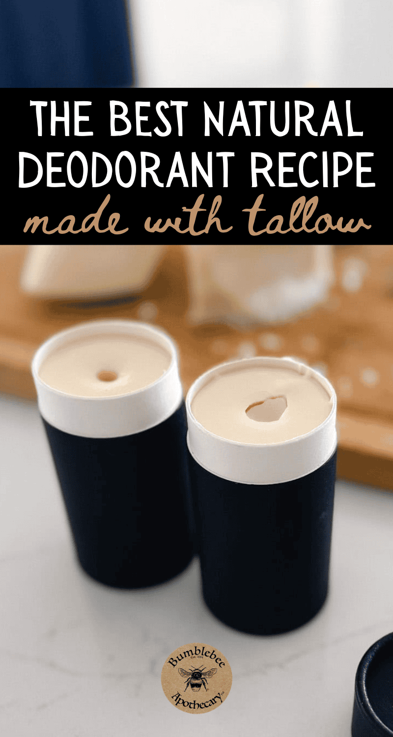 How to Make DIY Natural Deodorant with Tallow - Bumblebee Apothecary